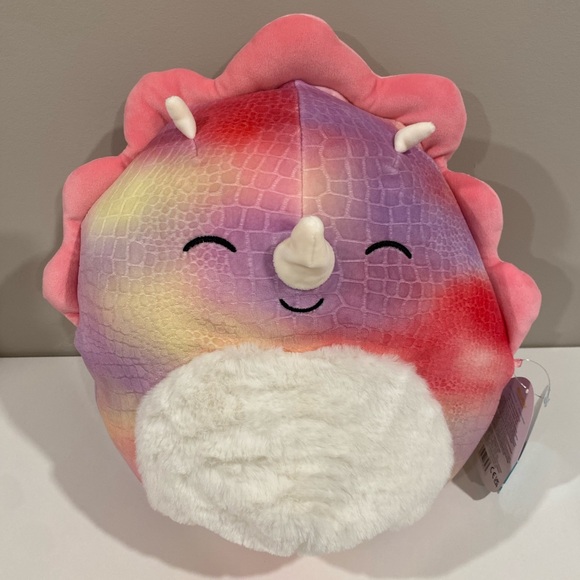 Squishmallows | Toys | Squishmallow Trinity The Triceratops Dinosaur 1 ...